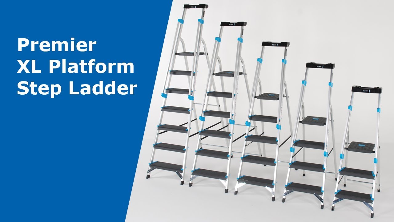 Premier XL Platform Step Ladders - YouTube