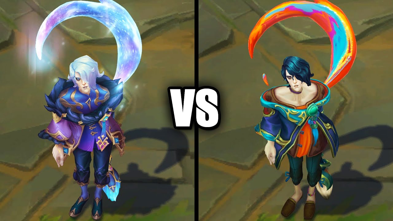 Winterblessed Hwei vs Classic Hwei Skins Comparison (League of Legends ...