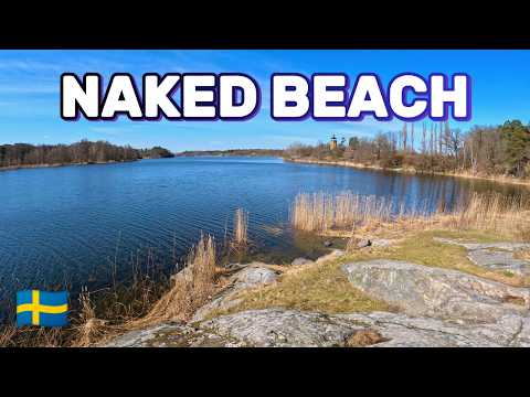 NUDIST Beach Near Central Stockholm 🇸🇪 Brunnsviken Nakenbad