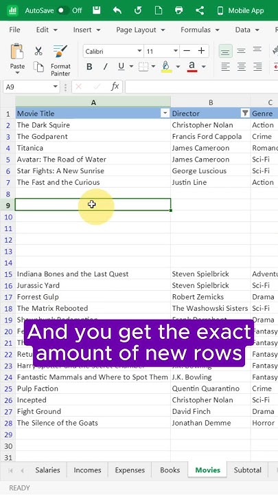 Sheets Hack | Adding rows? Do it my way! It’s the right way 😉 #sheets #excel #exceltips - YouTube
