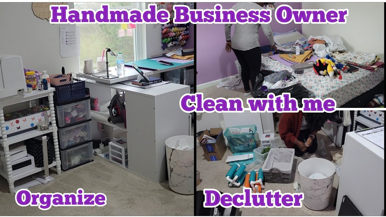Clean and Declutter With Me. | Organizing the Office | Studio Clean Up ...