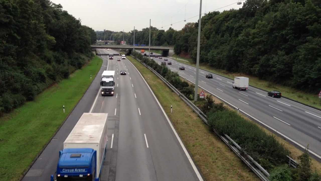 Autobahn A7 Hamburg Bahrenfeld 25.09.2012 E45 German Highway - YouTube