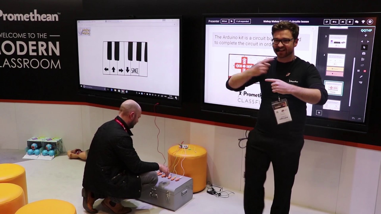 Promethean: Carrot Keyboard - teaching circuits - YouTube