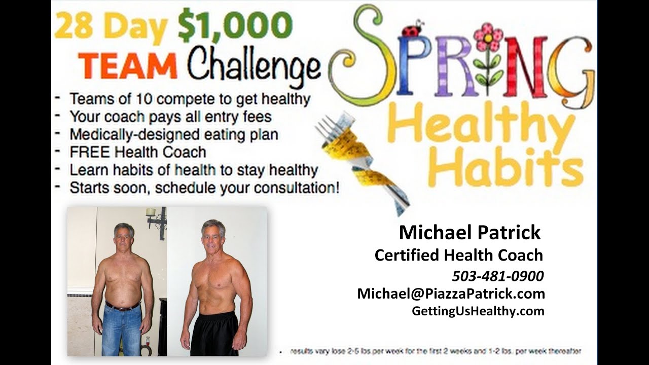 28 day Spring into Summer Team Health Challenge - YouTube