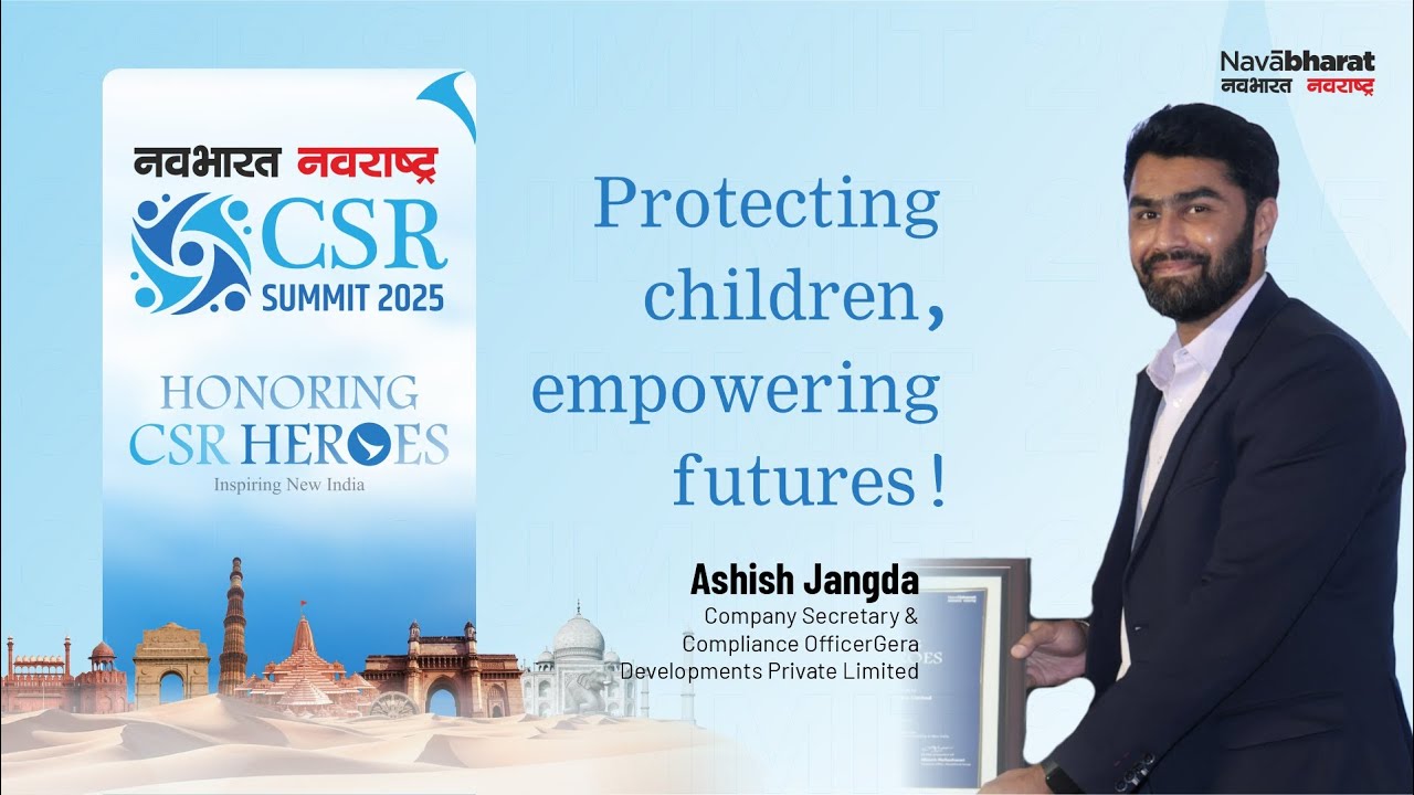 Honors CSR Heroes & Inspires New India – Ashish Jangda, CS & Compliance ...