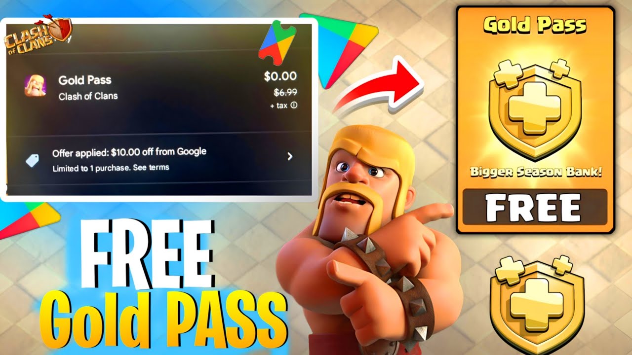 Claim Free! Gold Pass - With Google Special Offer 🤑How to Get Free Gold ...