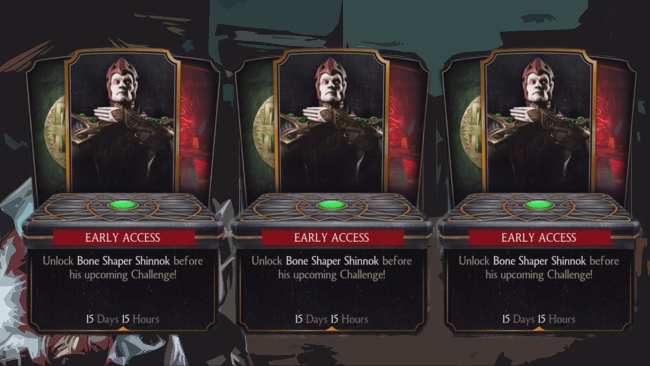 BONE SHAPER SHINNOK EARLY ACCESS PACK OPENING | Mortal Kombat X (iOS ...