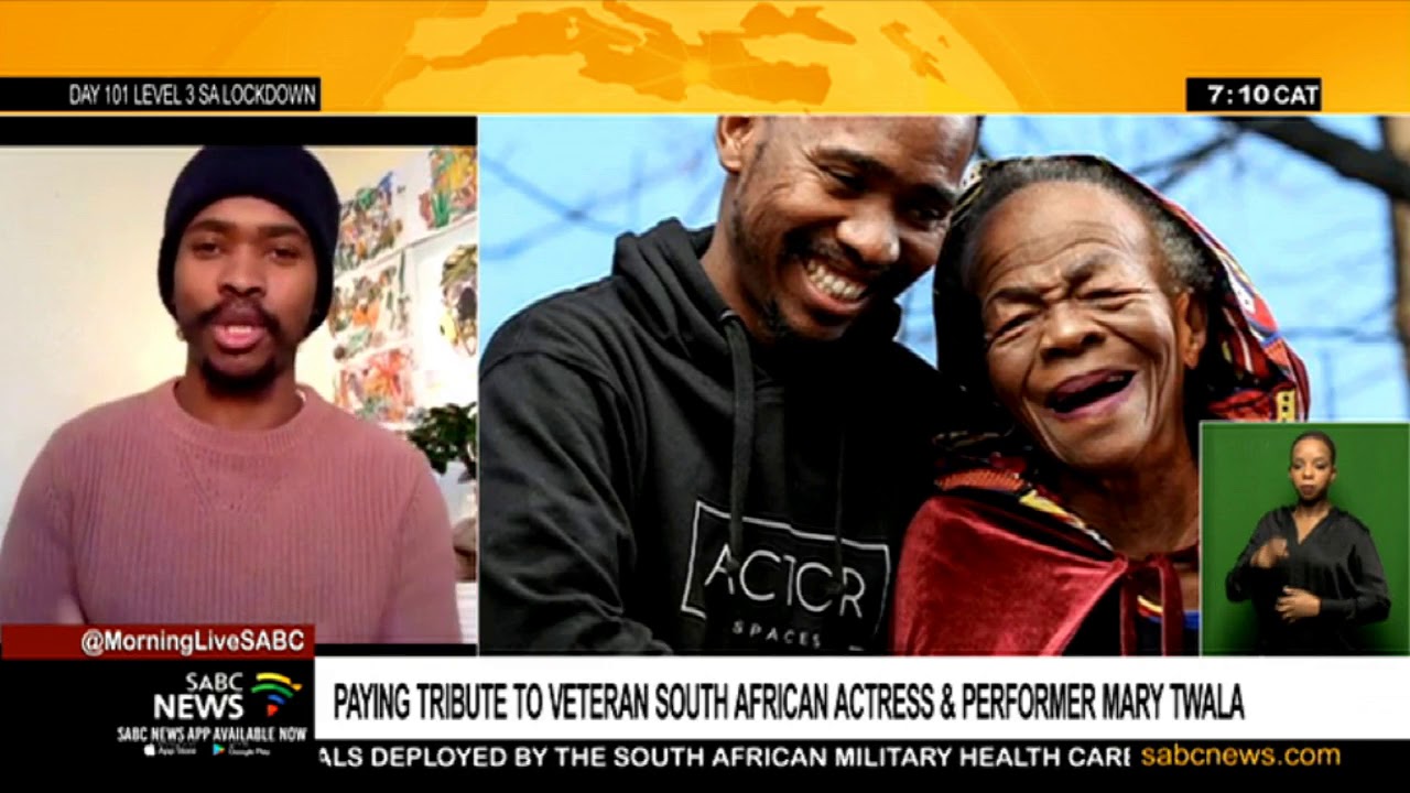 Memories of veteran actress Mme Mary Twala with Ayanda Sithebe - YouTube