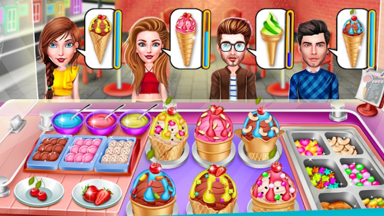 My Ice Cream Shop Gameplay | Frozen Desserts Cooking Game for Kids by ...