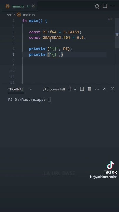 Hablemos De Constantes En Rust Rustpc Development Code Rustcreative Entrepreneur