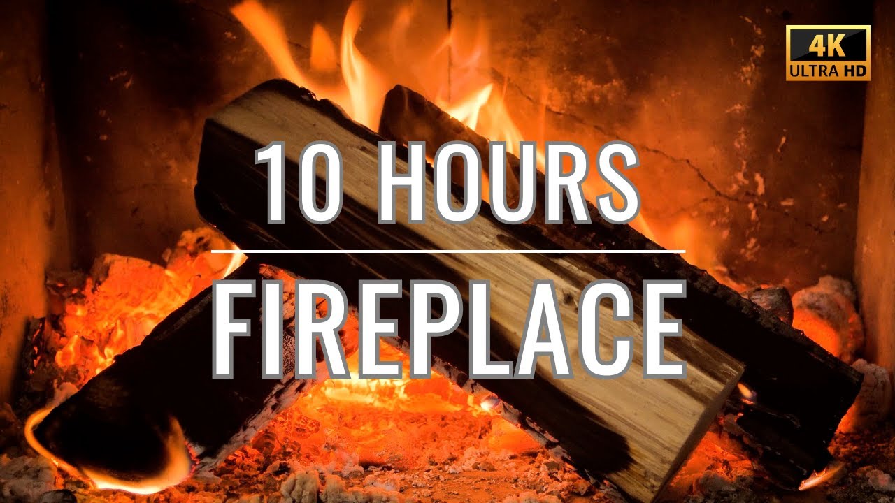 10 Hours Fireplace – Real Wood Fire & Pure 🔥 (No Ads) - YouTube