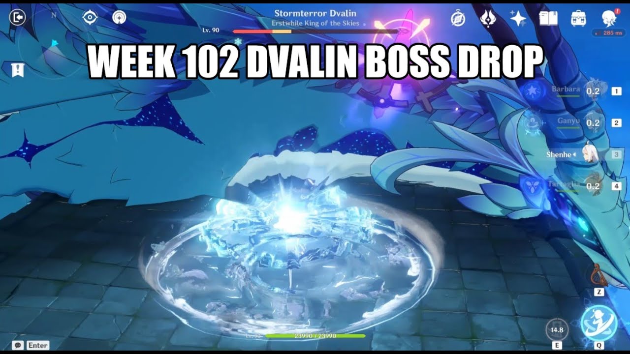 Week 102 Dvalin Boss Drop | Genshin Impact - YouTube
