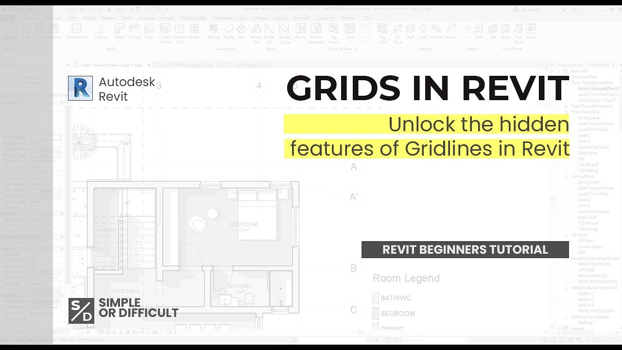 Grids in Revit (Tips you probably didn't know about) - YouTube