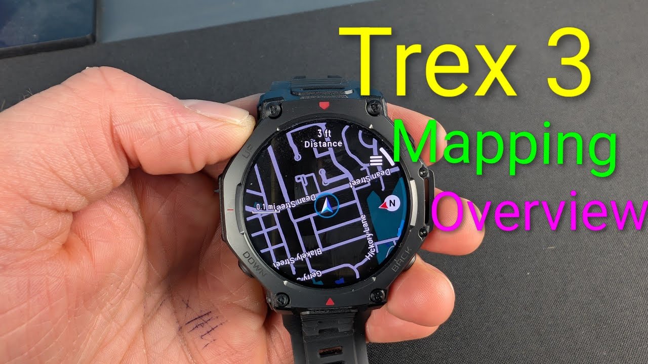 Amazfit Trex 3 Pro Mapping Overview - YouTube