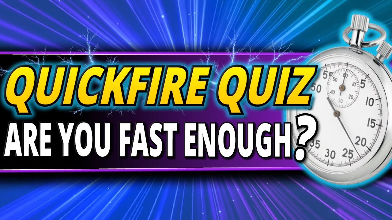 50 LIGHTNING Quiz Questions ⚡ Can YOU Beat 35+ QUICKFIRE Trivia ...