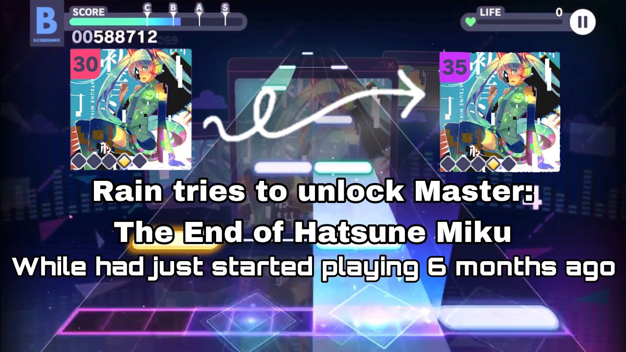 Rain unlocks The End of Hatsune Miku: Master! - YouTube