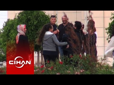'Babam' diye koşarak Babasına böyle sarıldı
