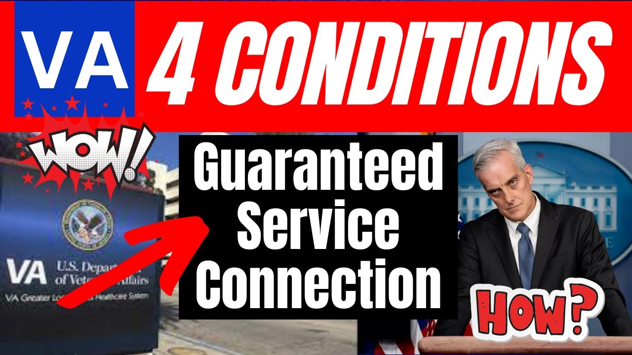 IMPORTANT!!! 4 Conditions that Qualify Easy for Service Connection ...