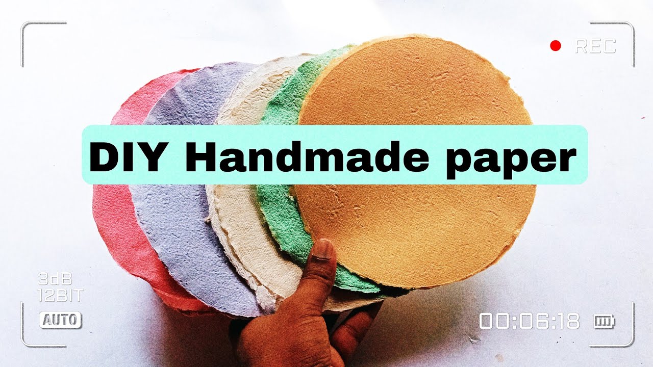 How To Make Handmade Paper At Home | DIY Hand Made Paper - YouTube