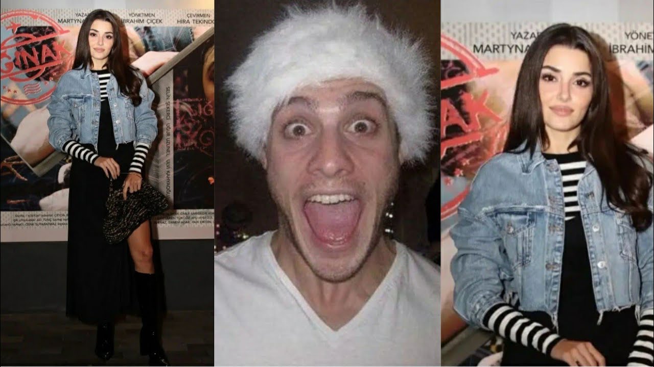 Hande and Kerem went to the theater together last night for the movie ...