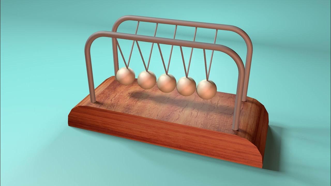 Cinema 4D .Newton's cradle animation - YouTube