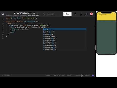 Using Views and Text Components React Native Mobile App Development - YouTube