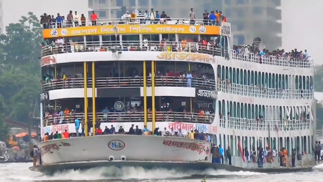 দুরন্তগতিতে ঢাকার পথে ছুটে চলছে বরিশালের এ্যাডভেঞ্চার-৯ |Barishal launch Adventure-9 - YouTube