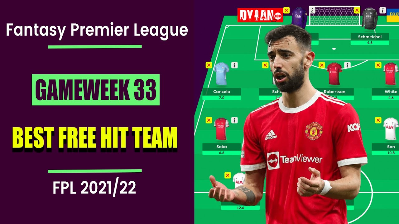FPL Double Gameweek 33: Best Free Hit Team | Fantasy Premier League ...