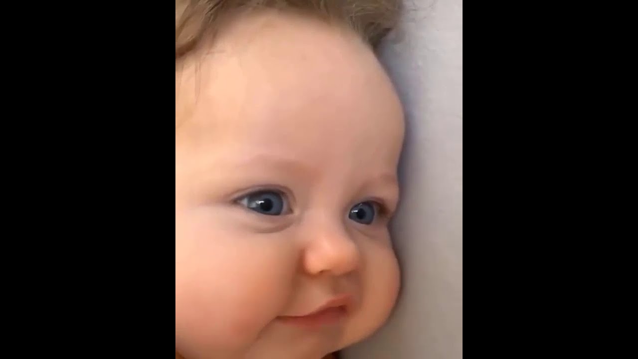 Cute baby with chubby cheeks - YouTube