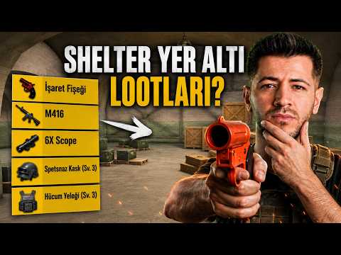 SHELTER YER ALTI LOOTLARIYLA WİN ALMAK? (FİŞEK ÇIKTI) Pubg mobile