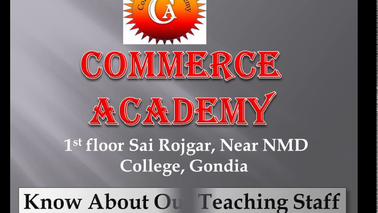 Commerce Academy Our Expert Faculties - YouTube