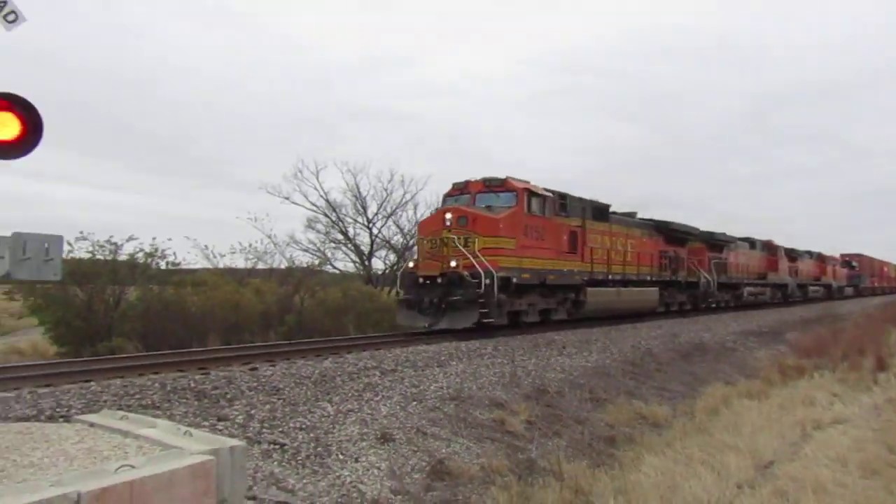 BNSF Stack Train Near Clements, KS - Oct. 28, 2019 - YouTube