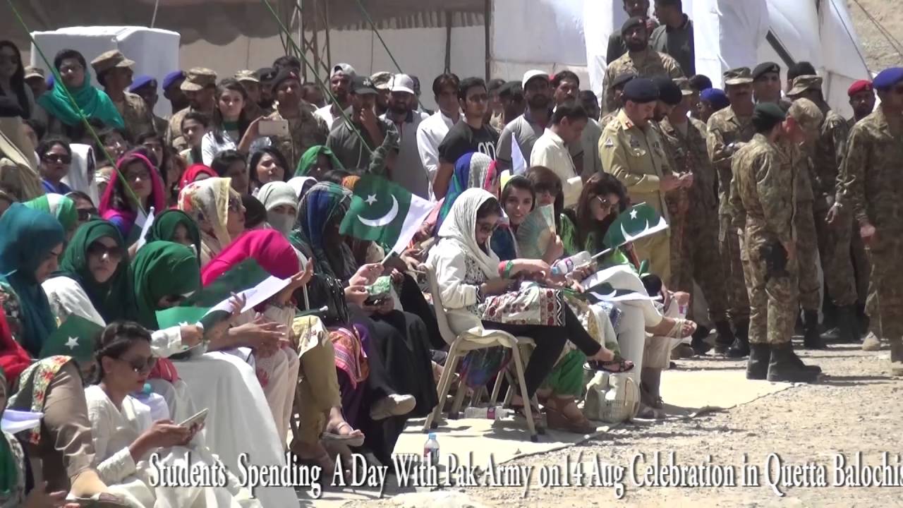 Students Spending a Day With Pak Army on 14 Aug Celebration in Quetta ...