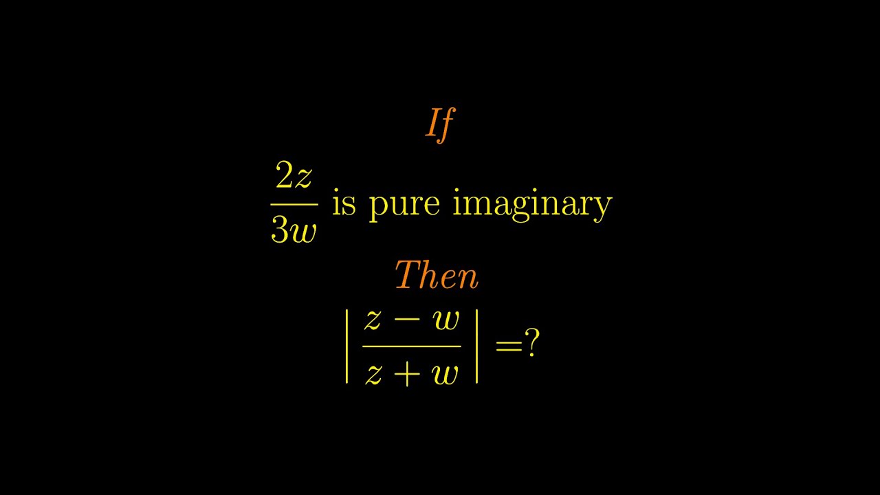 Complex Numbers, Basics, Problem 3 - YouTube
