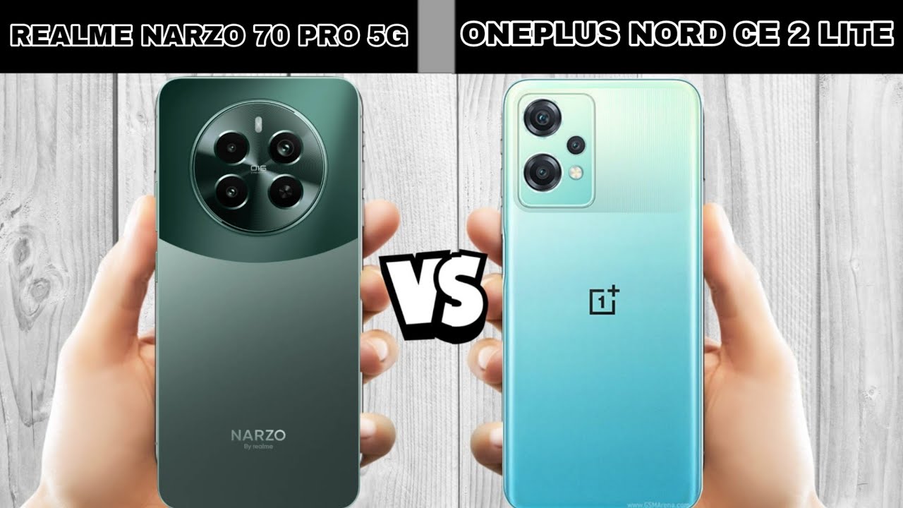 realme narzo 70 pro 5g vs oneplus nord ce 2 lite full comparison. - YouTube