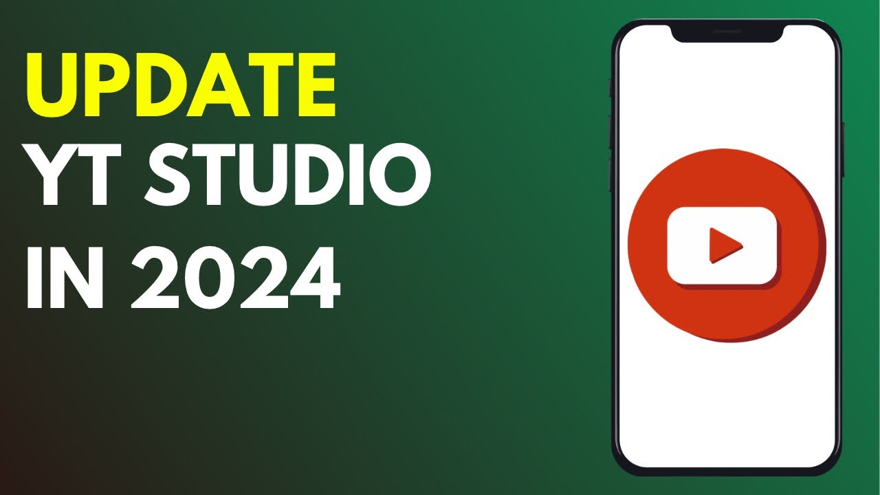 How to Update YT Studio app in 2024- iphone and Android - YouTube