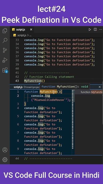 Vs Code Full Course Vs Code Tips And Tricks Lect 24 Shorts Vscode Shortcuts Tipsand