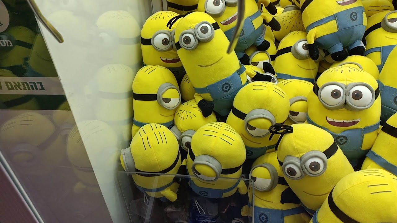 Claw Machine 222- Minion Plush Win!!! - YouTube