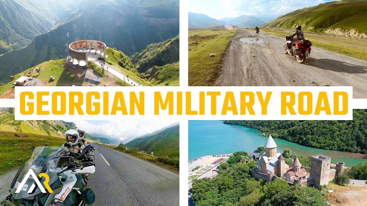 Riding the GEORGIAN MILITARY HIGHWAY and challenging OFF ROAD (Ananuri ...