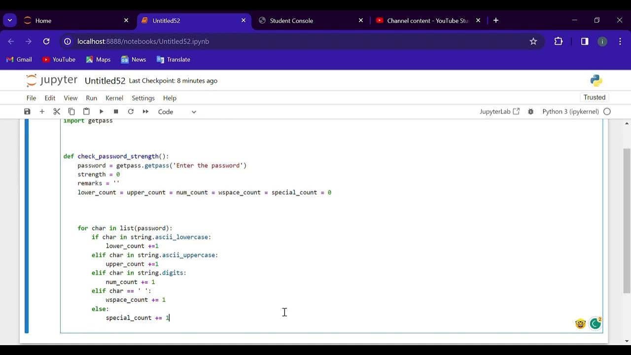 Python For Beginners Lesson 27 Password Strength Checker Python Projectpart 1 Youtube