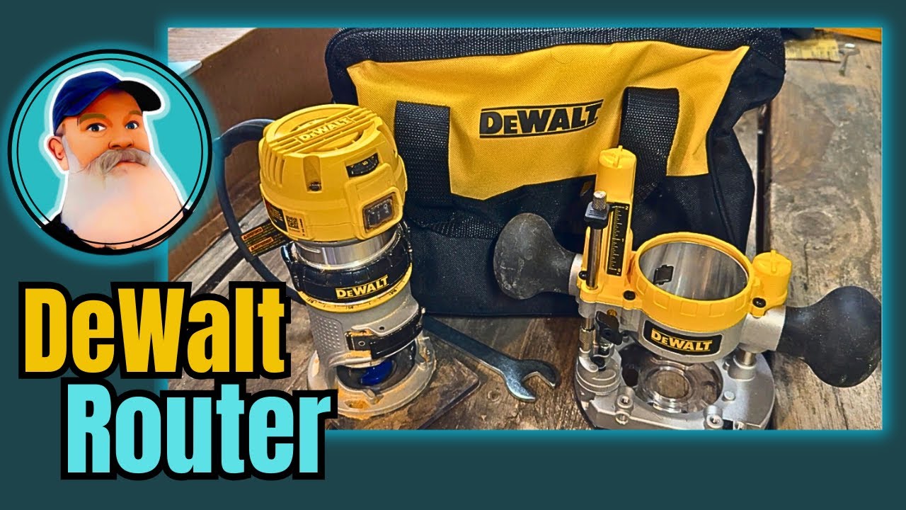 DeWalt Corded Router Unboxing and Using DIY woodworking maker plywood ...