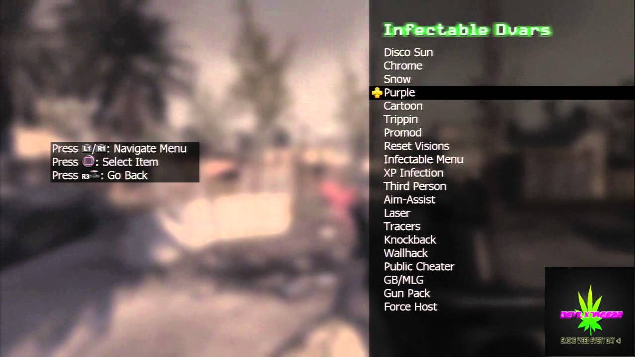 [COD4/PS3] x2EzYx--'s Private Patch 1.40 Mod Menu - YouTube