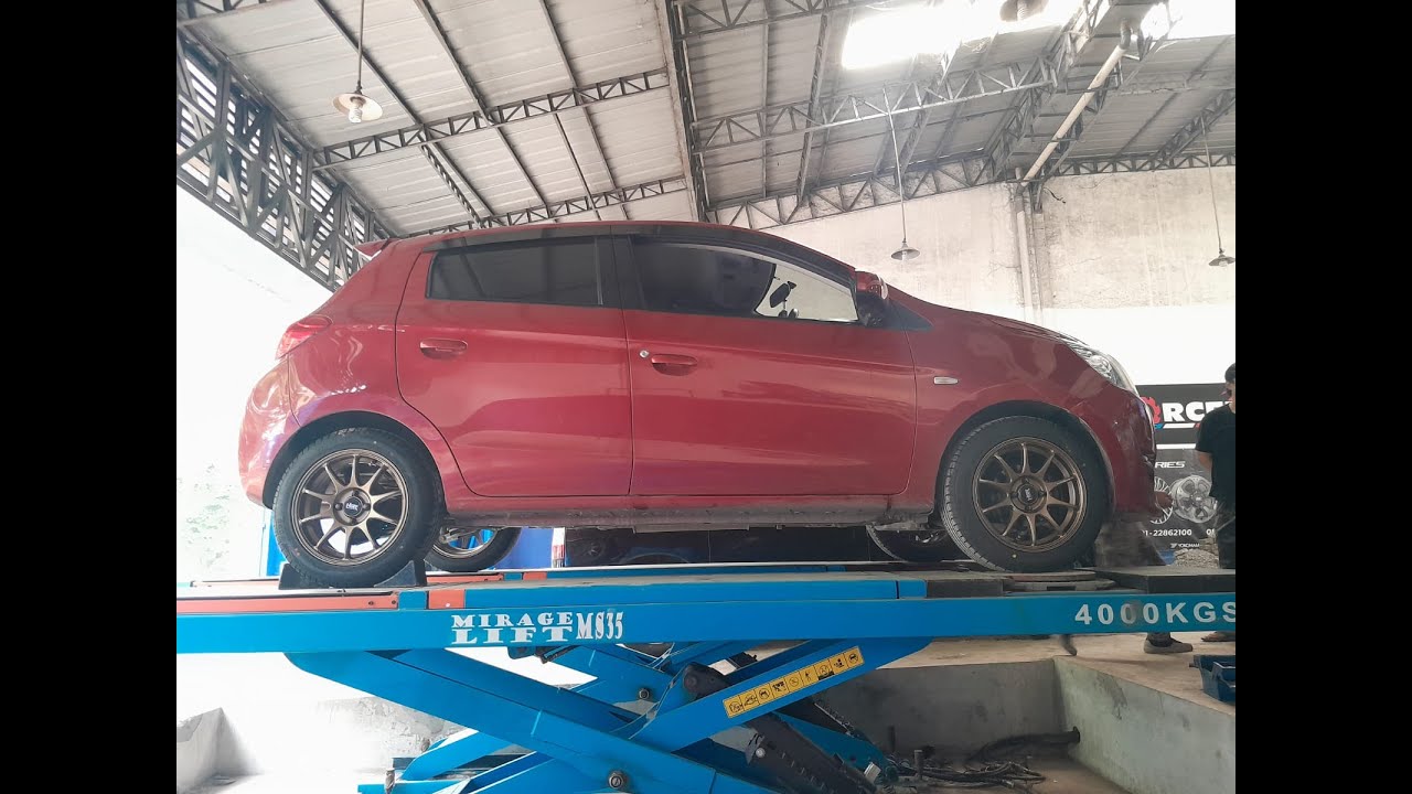 MODIFIKASI MIRAGE PAKAI VELG HSR INDY BOROKO RING 15 BRONZE GLOSY - YouTube