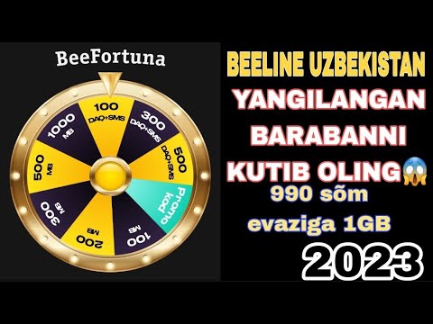 BEELINE UZBEKISTAN BARABANIDA YANGILANISHNI KUTIB OLING | BEEFORTUNA YANGILANISH | Beeline ...