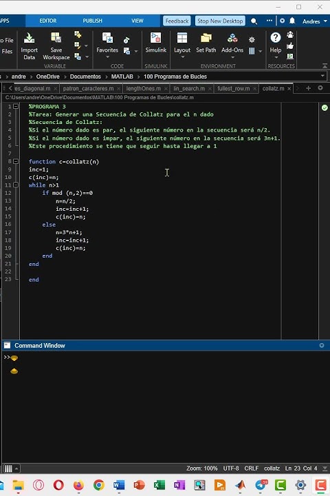 Programa 3 Matlab For While If Else Programming Matlab Matlabtutorials Tutorialesmatlab