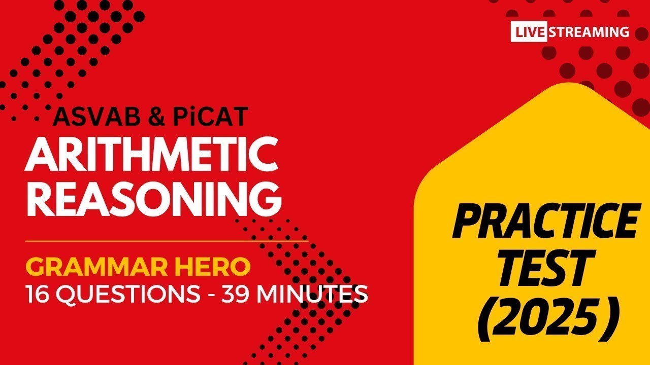 Grammar Hero's Arithmetic Reasoning Practice Test for the ASVAB, PiCAT ...