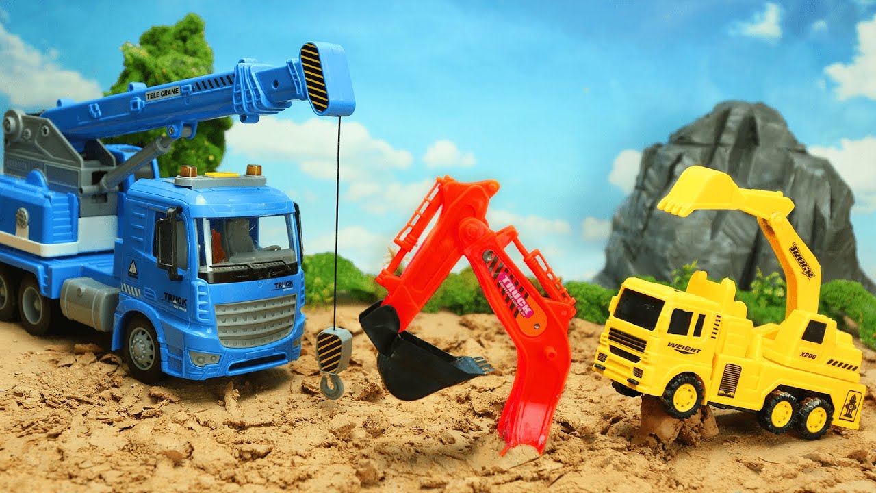 gadi wala cartoon | helicopter Toy video, gari tractor, BUS JCB car 60 ...