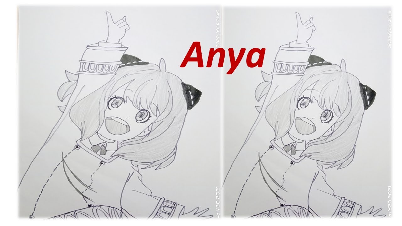 How to draw Anaya Forger from "SPY X FAMILY"// Joyeetas Drawing Academy ...