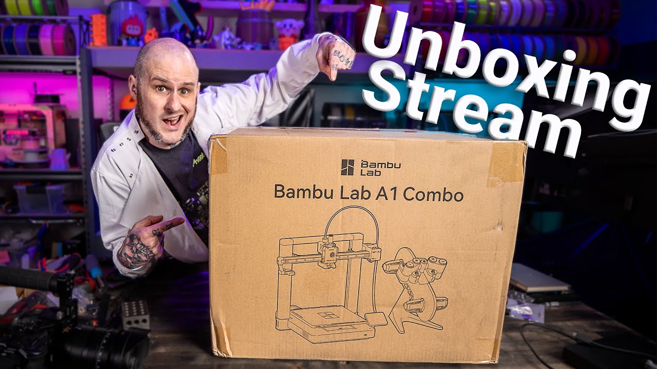 Bambu Lab A1 Unboxing Mandic Labs First Stream Youtube