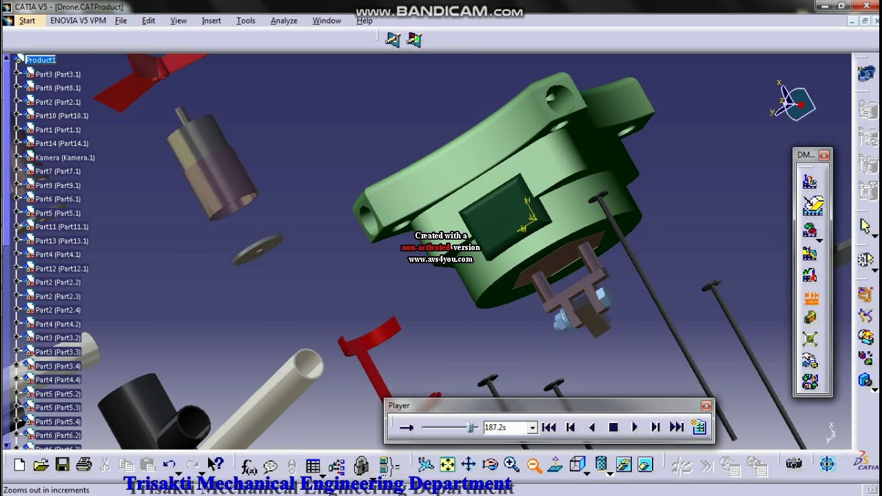 Drone CATIA - YouTube